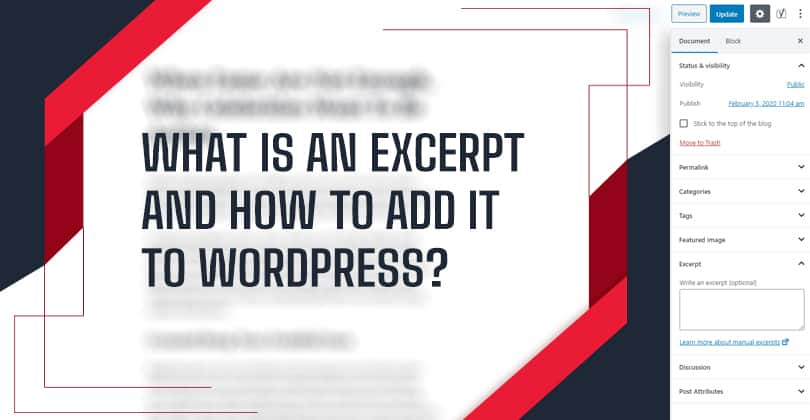 How to Add Excerpt to WordPress Page and Post? - HashThemes