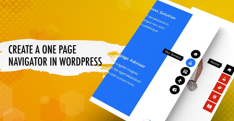 How to Create a One Page Navigator in WordPress? - HashThemes