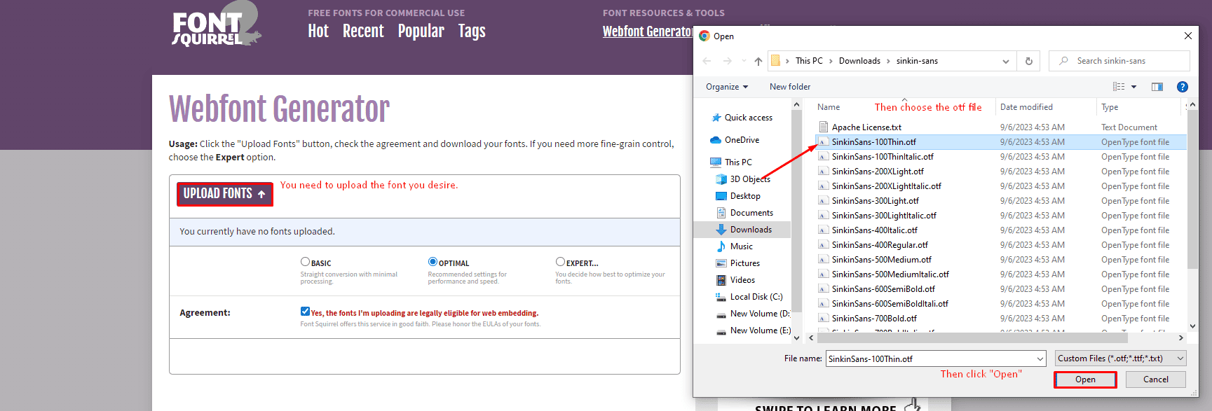 Uploading Custom Fonts using Hash Custom Font Uploader Plugin - HashThemes